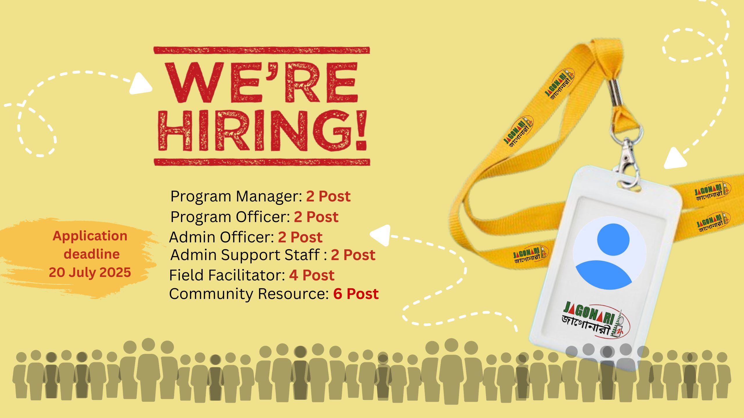 Jagonari - JAGONARI Urgent Recruitment Notice